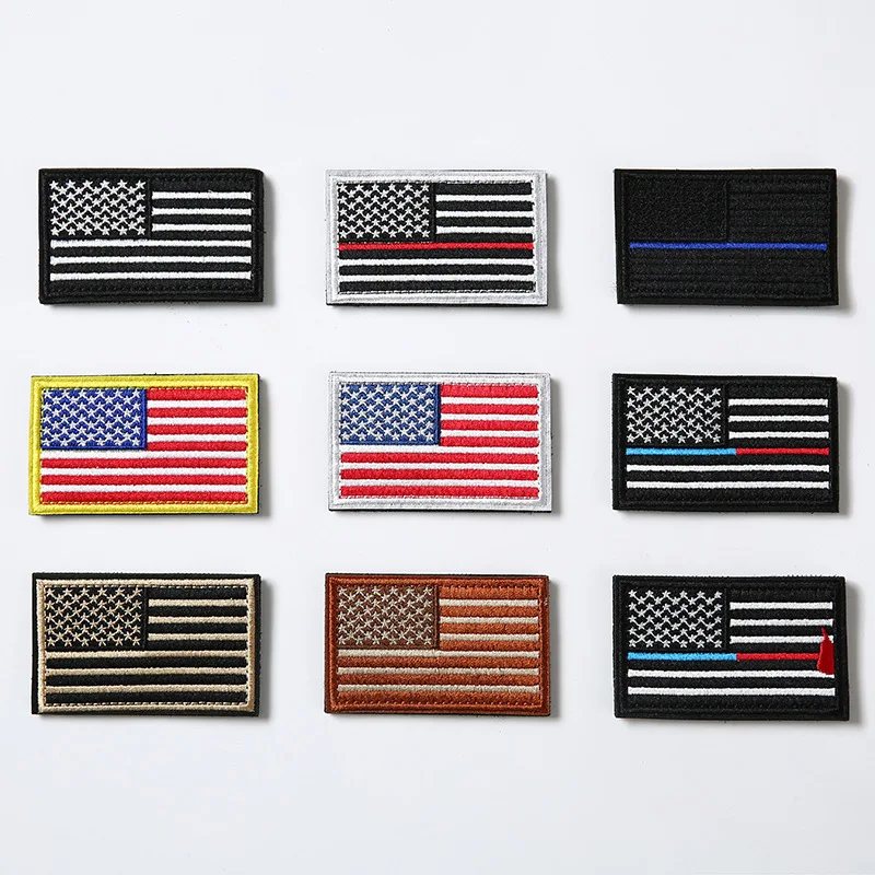 Custom Embroidered American Flag Epaulet Armband Patch
