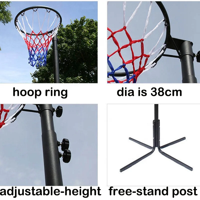 2.45-3.05m Netball Stand Height Adjustable Post Portable Netball Stand ...