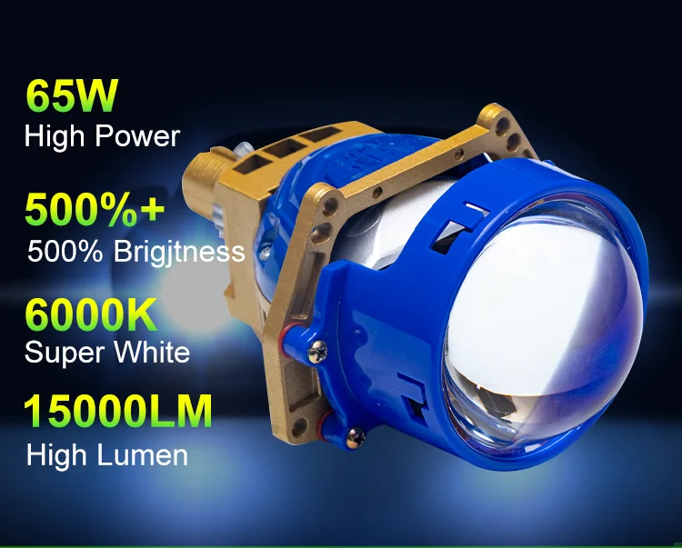 Attractive Price New Type Oem & Odm Cold White 6000k 65w 3-inch Dual ...