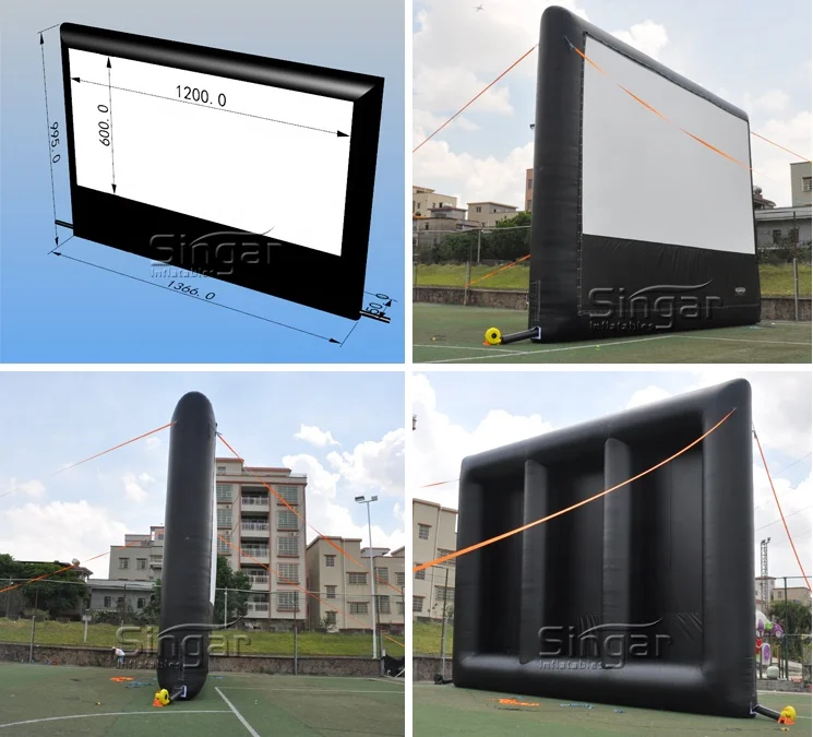 Large Inflatable Air Screen for Outdoor Cinema - Portable Projector ...
