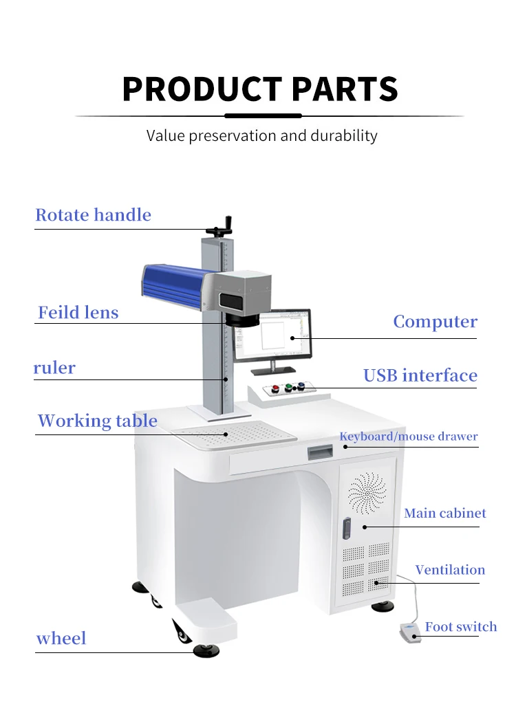 Uv Laser Marking Machine 3w 5w Vin Number Glass Metal Jpt Laser Source ...