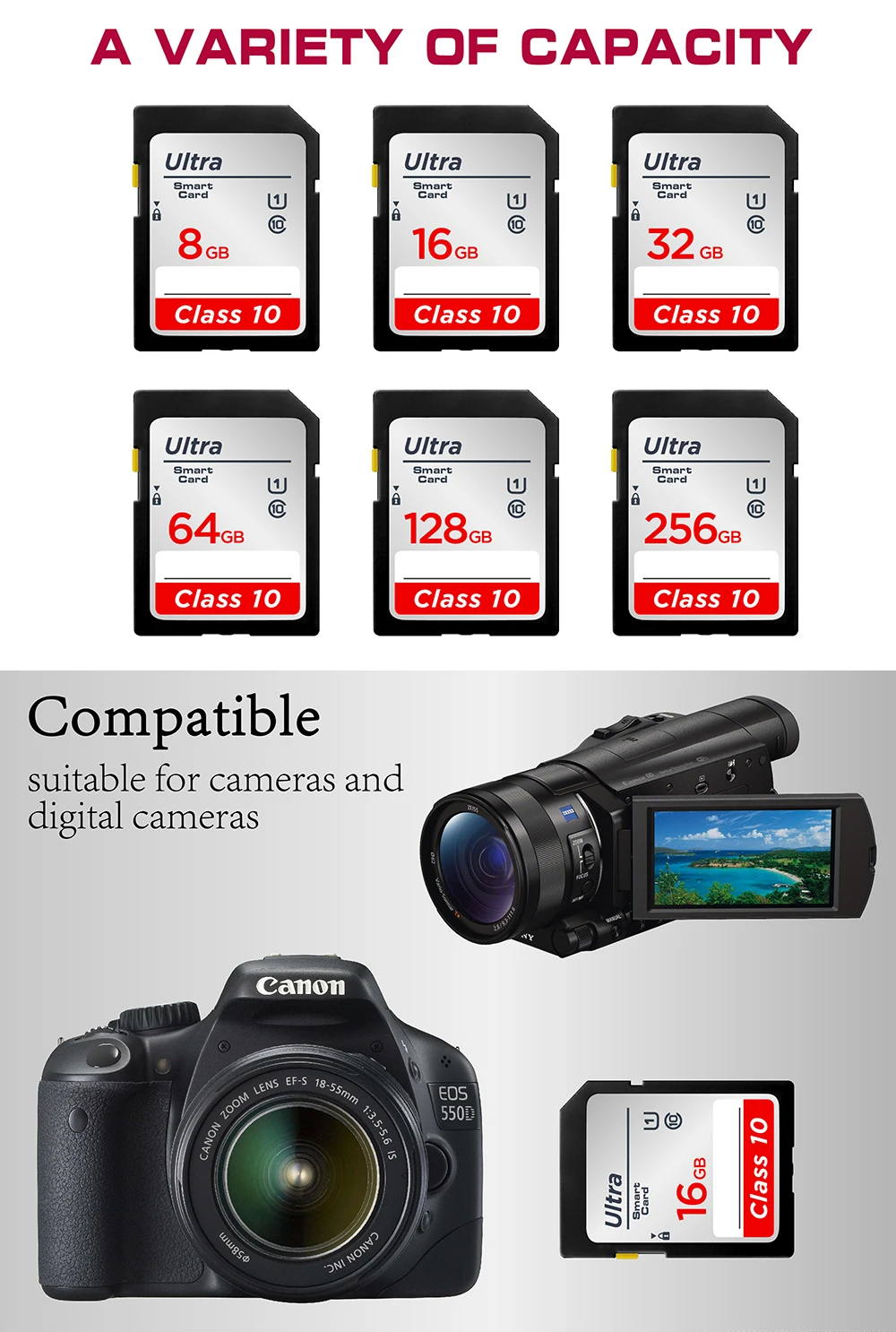 Wholesale Customized Sd Memory Card Camera 32gb 64gb Memory Sd Card ...