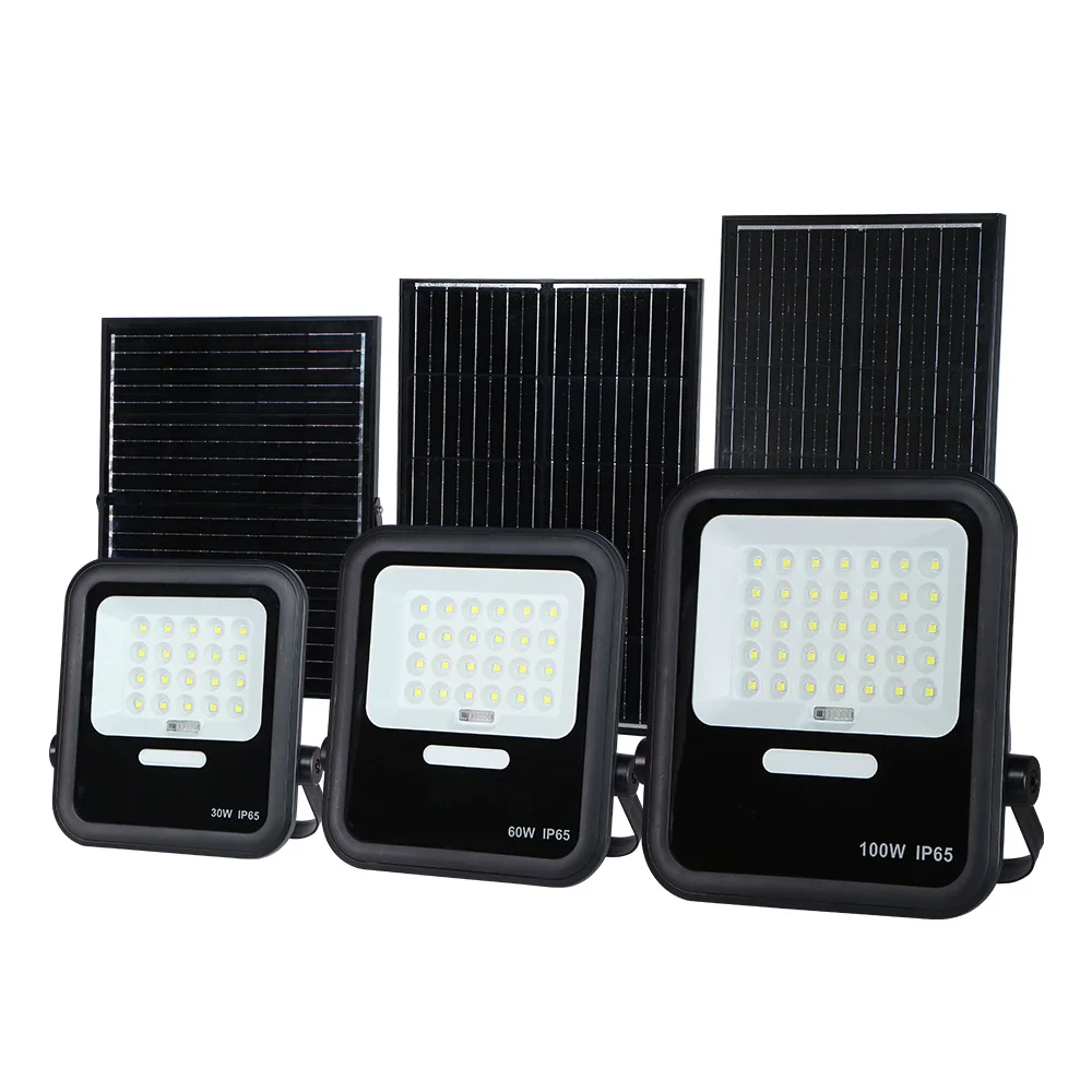 KCD High Output Solar Security Light Projector 50w 100w 200w Remote ...