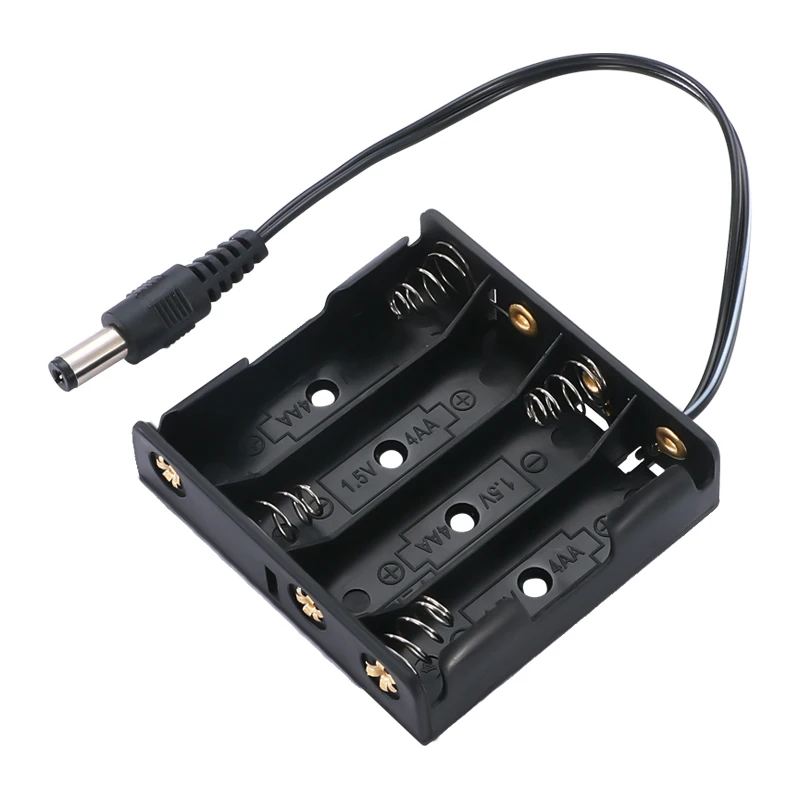4aa Battery Holder With 5.5x2.1 Plug - Buy 4aa,With 5.5x2.1 Plug ...