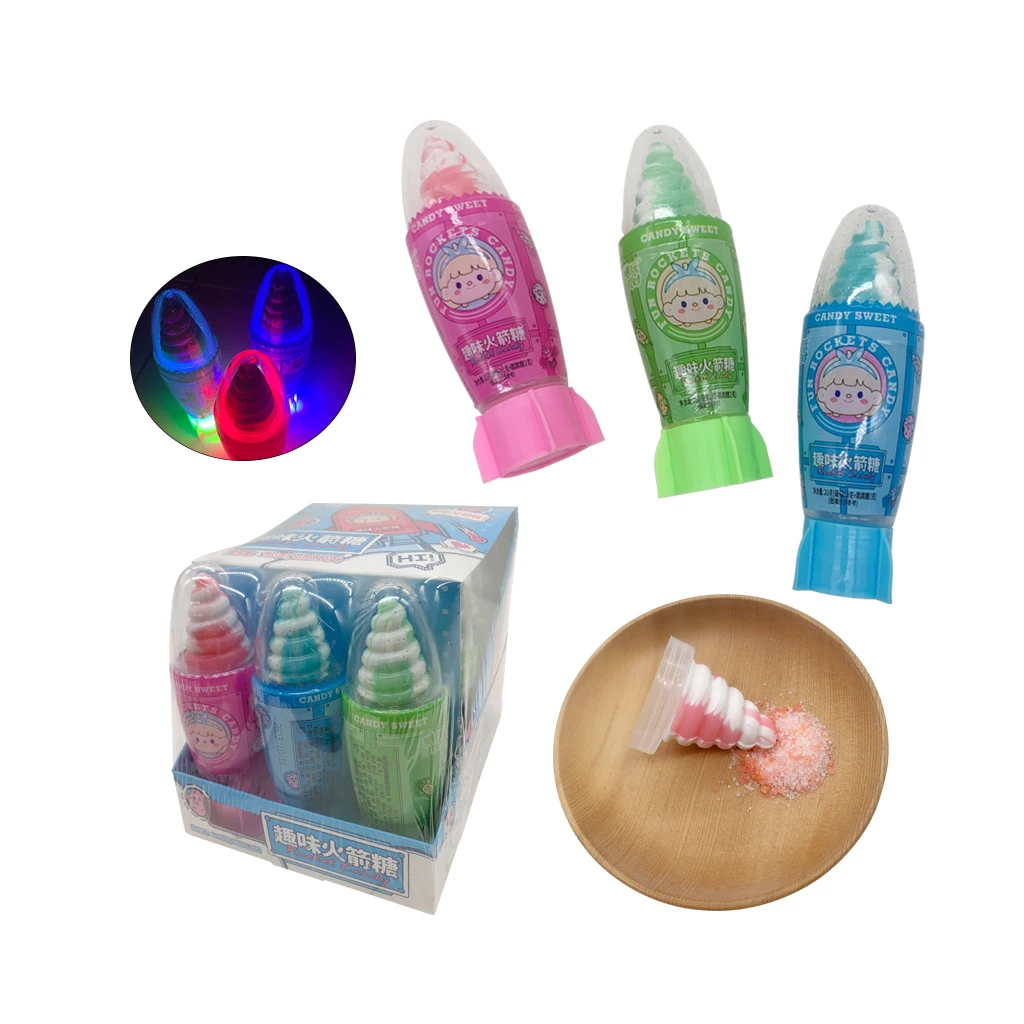 Haccp/brc Certificate Fruit Flavor Light Up Lollipop Flash Hard Candy ...