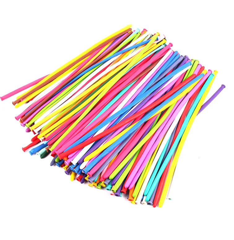 260 Long Strip Shape Latex Balloons - Perfect for Parties