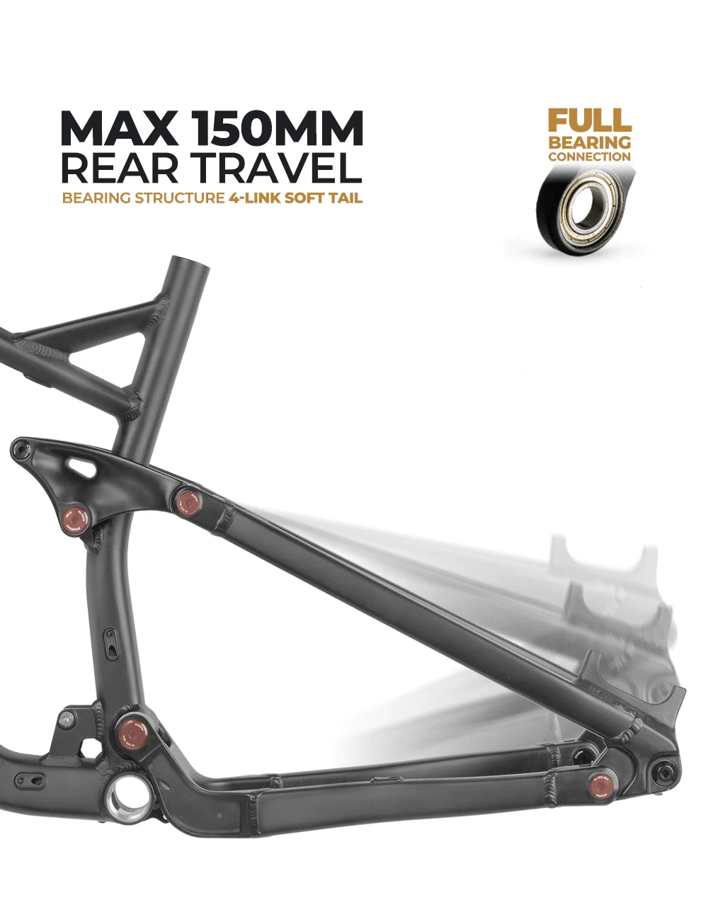 Aluminium Alloy Full Suspension MTB Frame 27.5/29ER, Boost 148*12MM ...