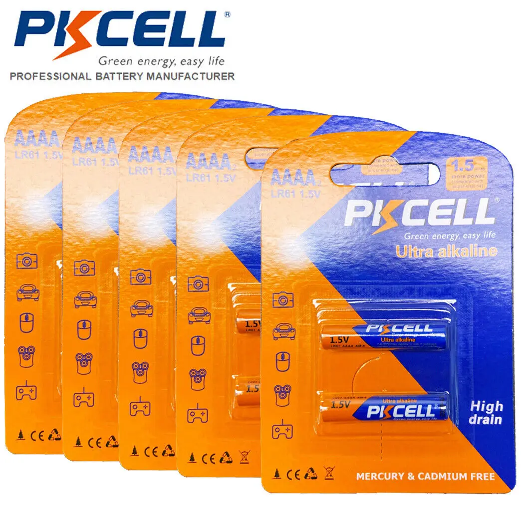 超碱性电池超级碱性 aaaa 电池 lr61 1.5 v 4a 干电池用于蓝牙耳机| Alibaba.com