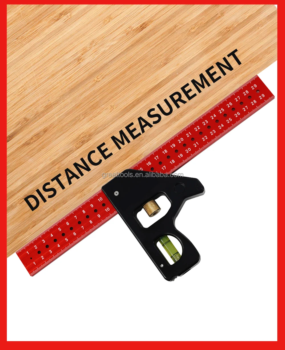 Heavy Duty Woodworking Professional Precision Metal Slide Ruler T Track ...