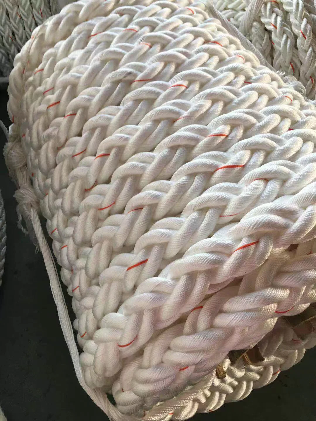 High Quality Marine 48mm 8 Strands Pp Polypropylene Filament Mooring ...