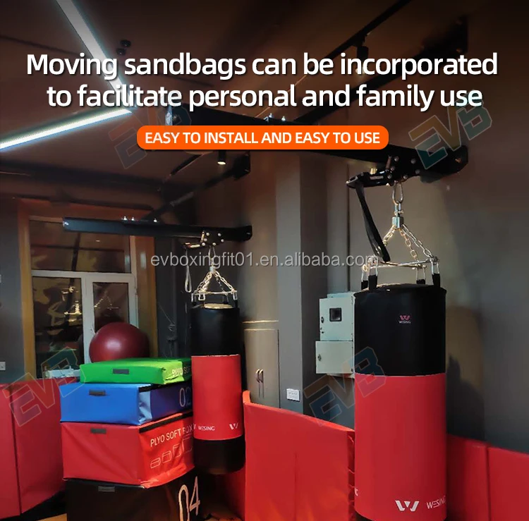 Double End Boxing Punching Bag Rack - Heavy Duty Wall Mount