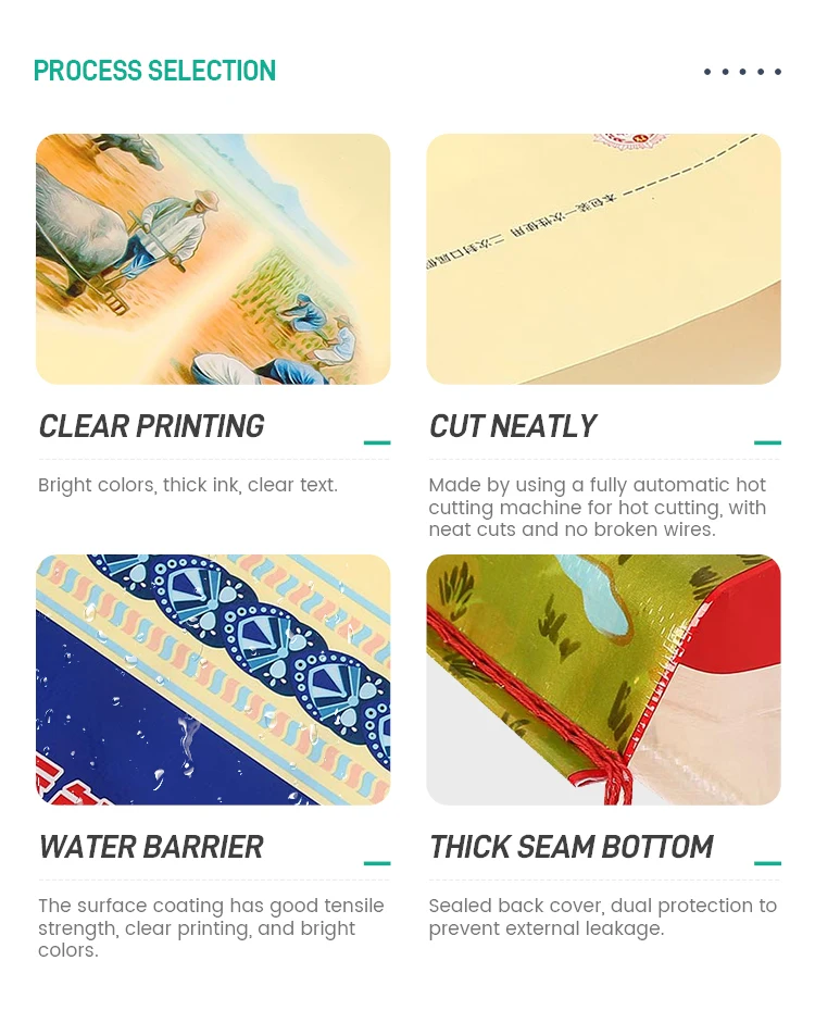 Custom Printing Plastic Food Packaging 1kg 2kg 5kg Rice Bag Packing ...