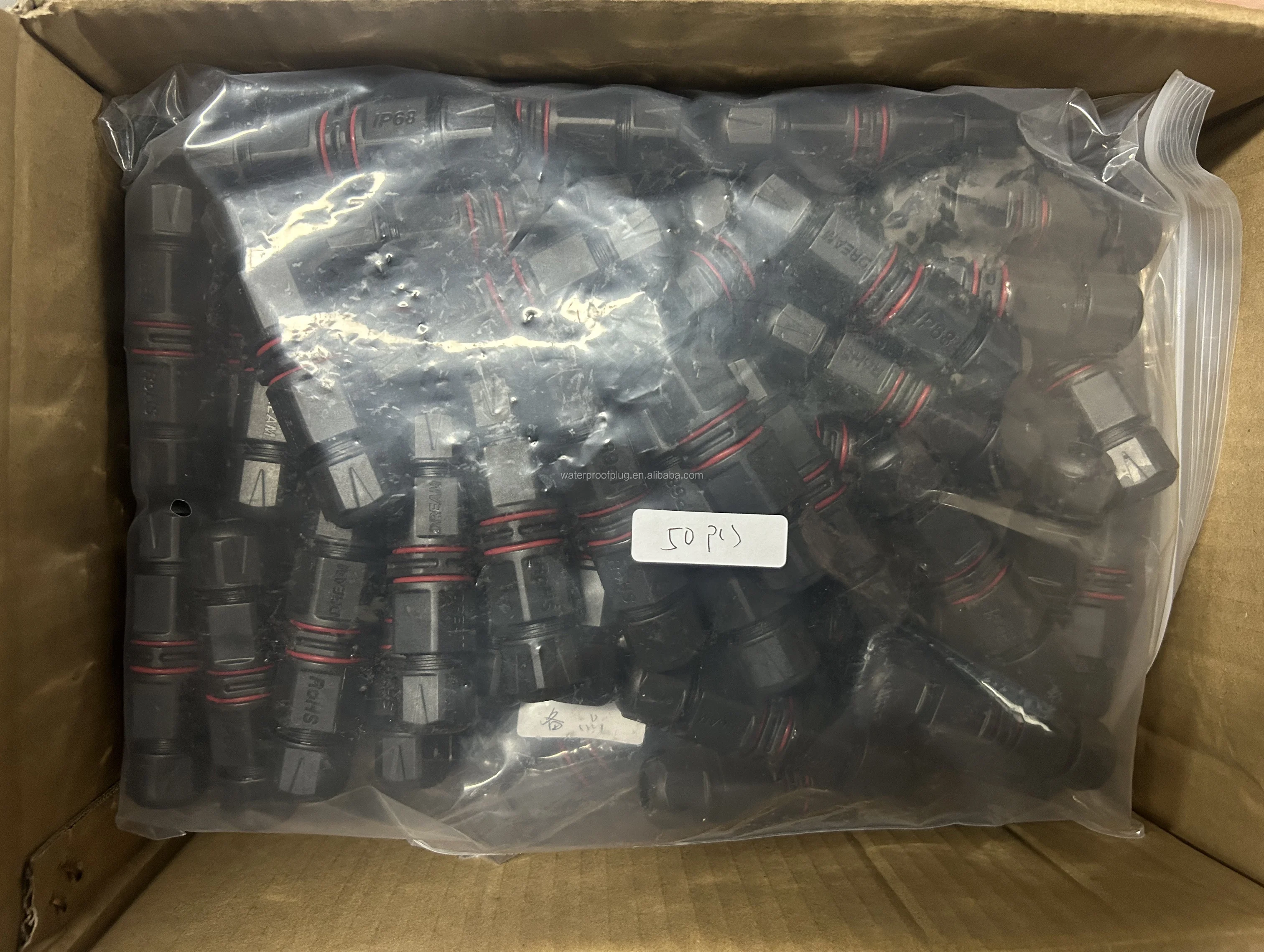 Quick Locking 2Ways Electric Wire Connector M20 Assembly Tee 25A AC ...
