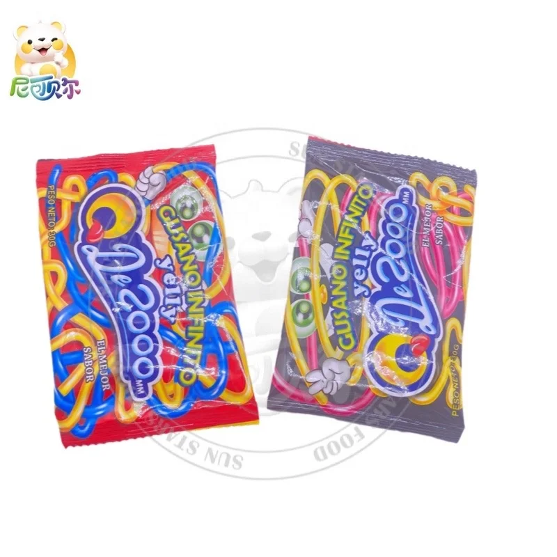 Halal Noodle Shape Rope Fruit Jelly Pudding - Buy Noodle Shape Rope ...