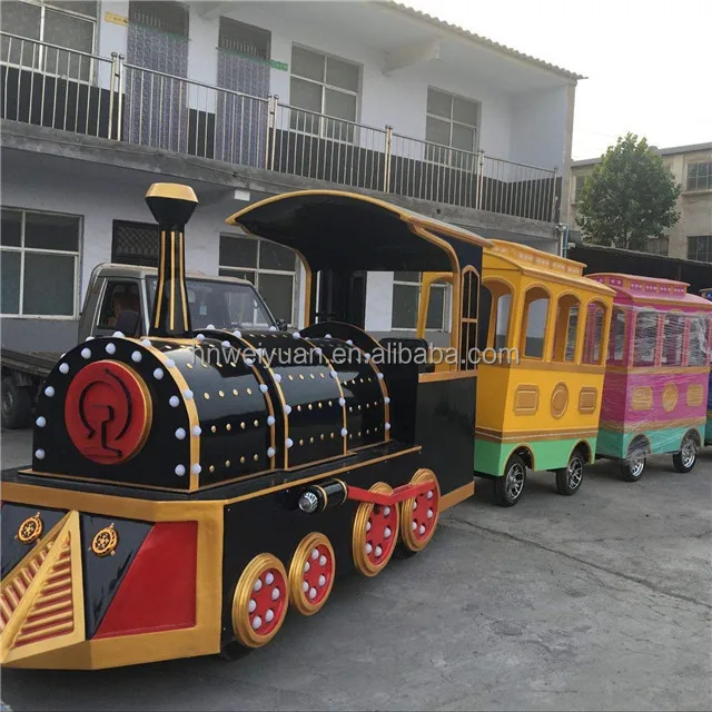 Battery-Powered Mini Road Train for City Tour Pedestrian Street Outdoor ...