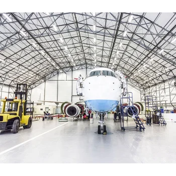 Lf Hangar Prefab Steel Structure Metal Portal Frame Warehouse Building ...