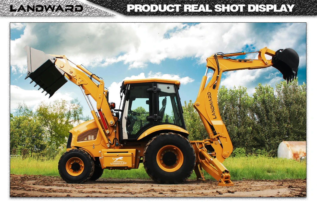 Cheap LANDWARD EPA EURO5 Backhoe Loader - 75KW Mini Tractor Loader for ...
