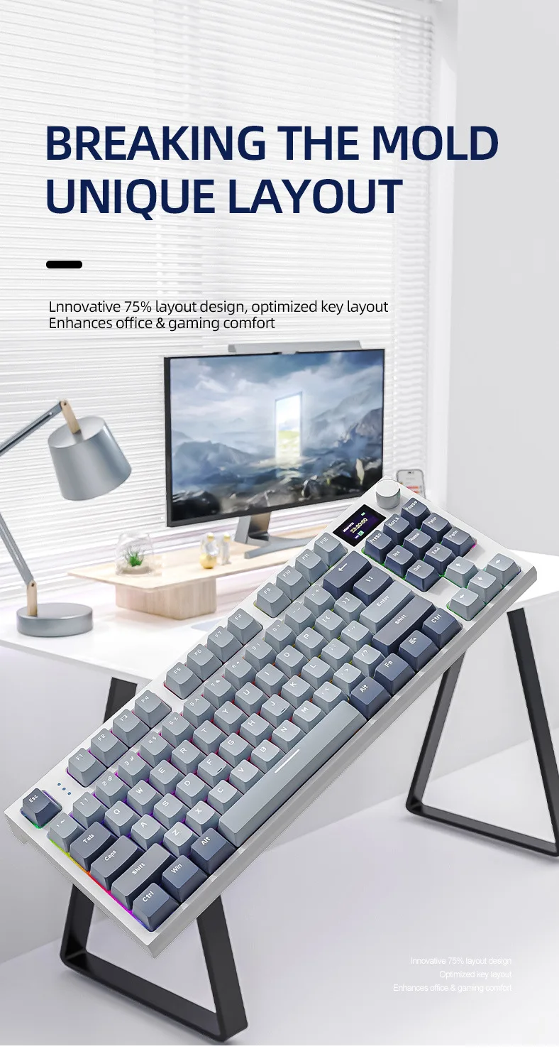 K86 Wireless Mechanical Keyboard - Multi-Key Anti-ghosting