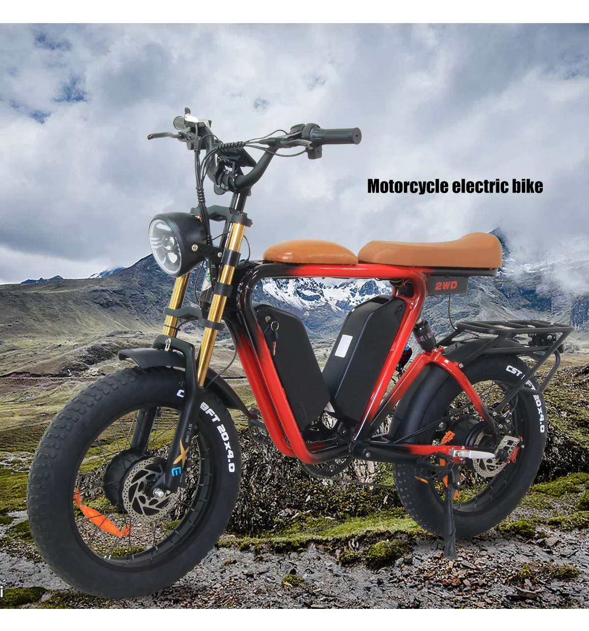 Hot-selling Trendy E-bike Ready For Shipment 7 Speed Electric Mountain Bike 48v 22ah Lithium ...