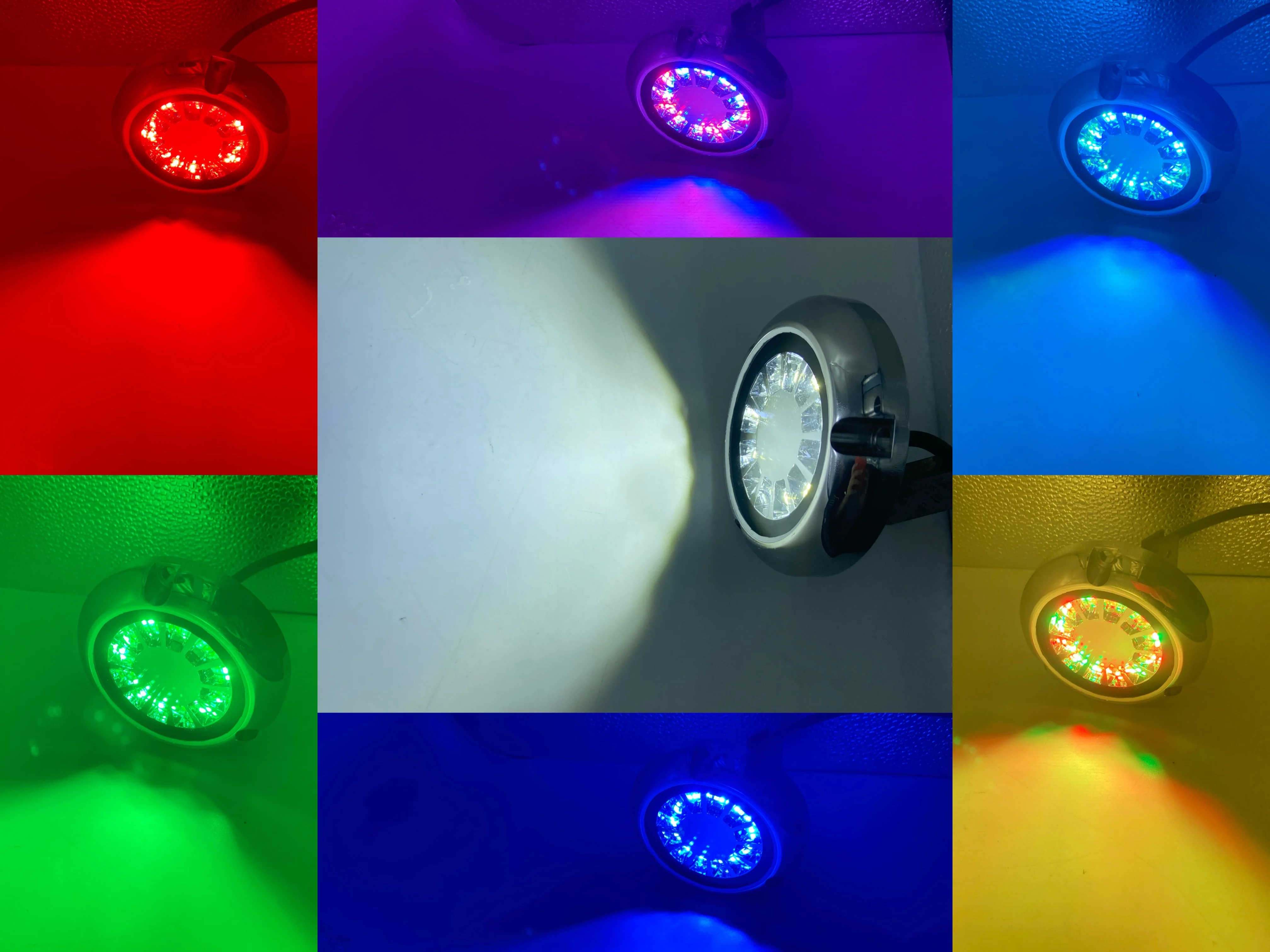 Surface Mount 31l Stainless Steel Boat Yacht Marine Rgbw Underwater ...