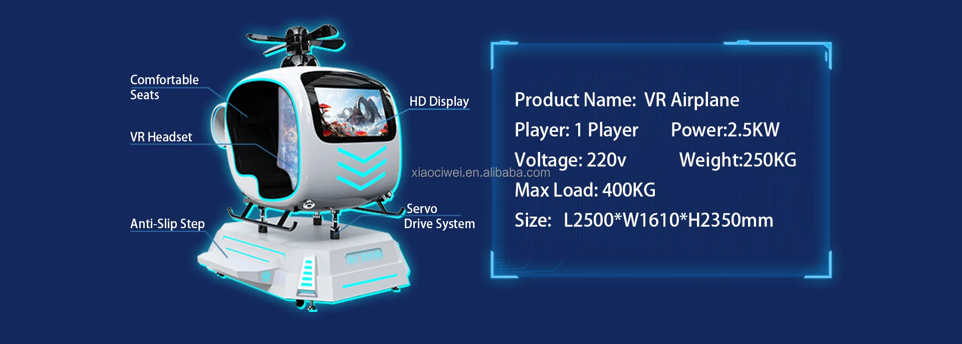 Amusement Arcade 9D Vr Airplane Virtual Reality Helicopter Flight Vr ...