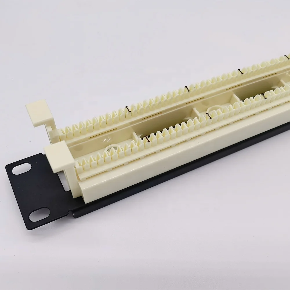 110 Wiring Block Patch Panel 1u 19" Rack Mount 110 Type 100 Pairs Voice ...