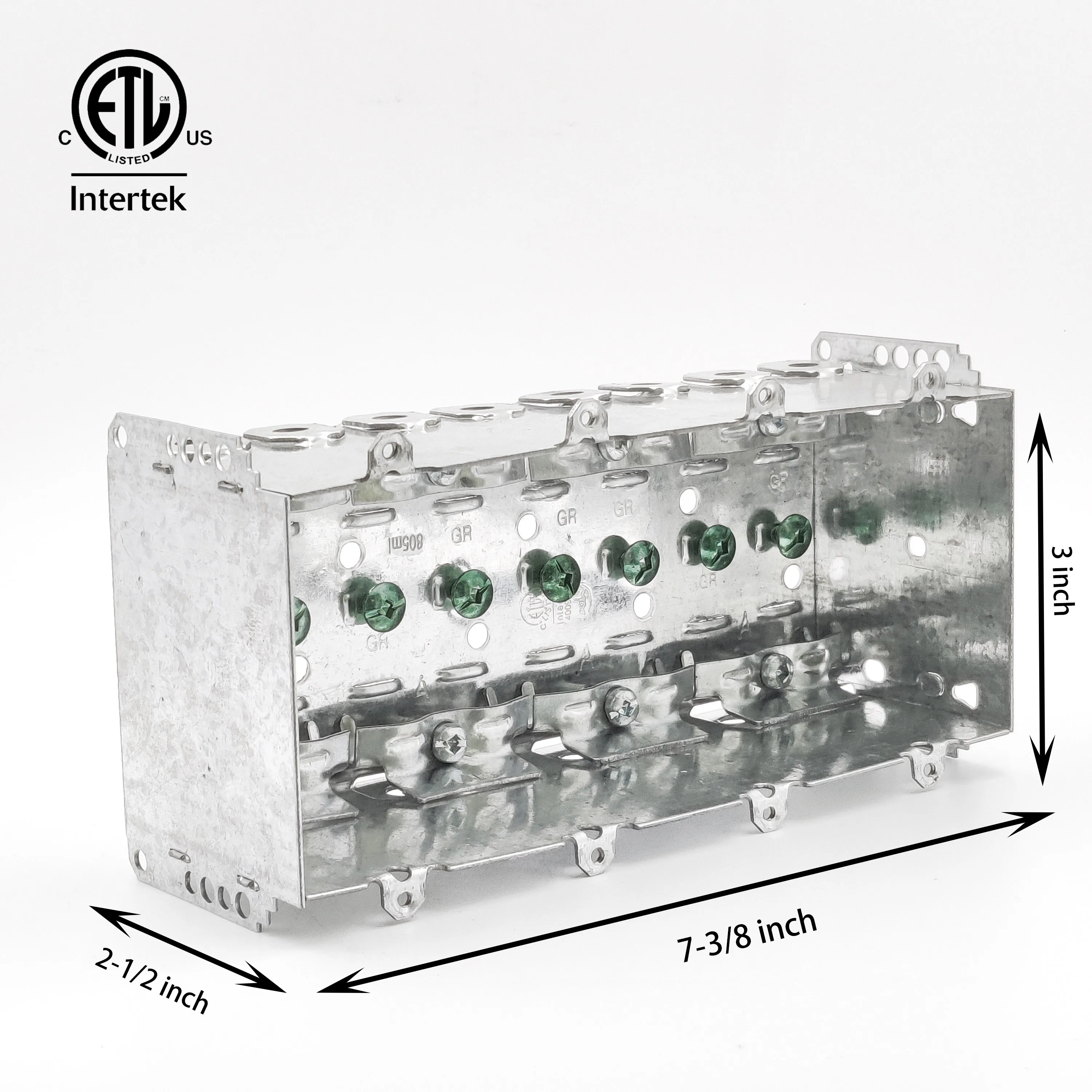 4 Gang Weatherproof Steel Electrical Device Box IP65 Protection Rated ...