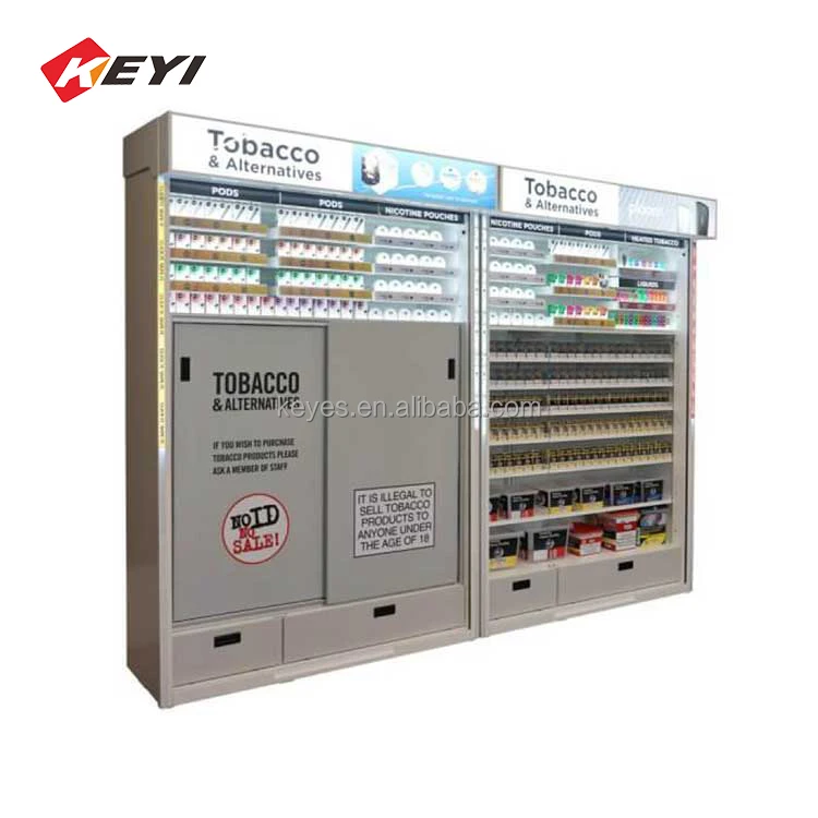 Factory Custom Metal Tobacco Display Stand Cigarette Display Racks For ...