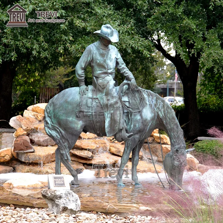 Antique Bronze Cowboy Statues - Western Folk Art Treasures