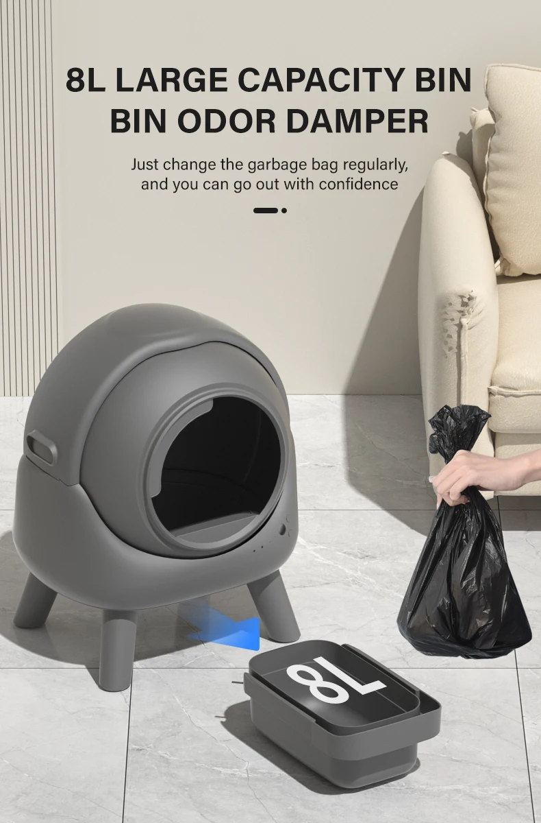 Smart Cat Litter Box - Automatic Self Cleaning & Health Monitor
