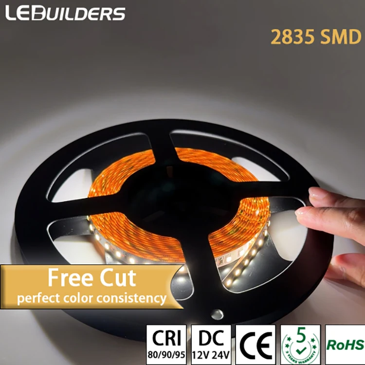 10mm LED Strip Light 12V 24V 10W/m SMD 2835 120LEDS/m Night White ...