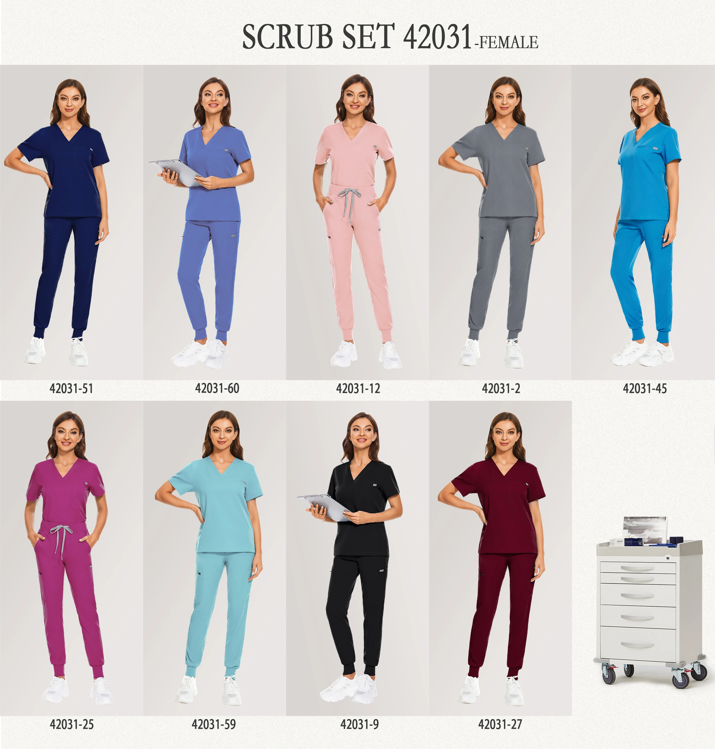 Eco-friendly Hospital Uniforms Scrub Suits For Women Latest Design ...