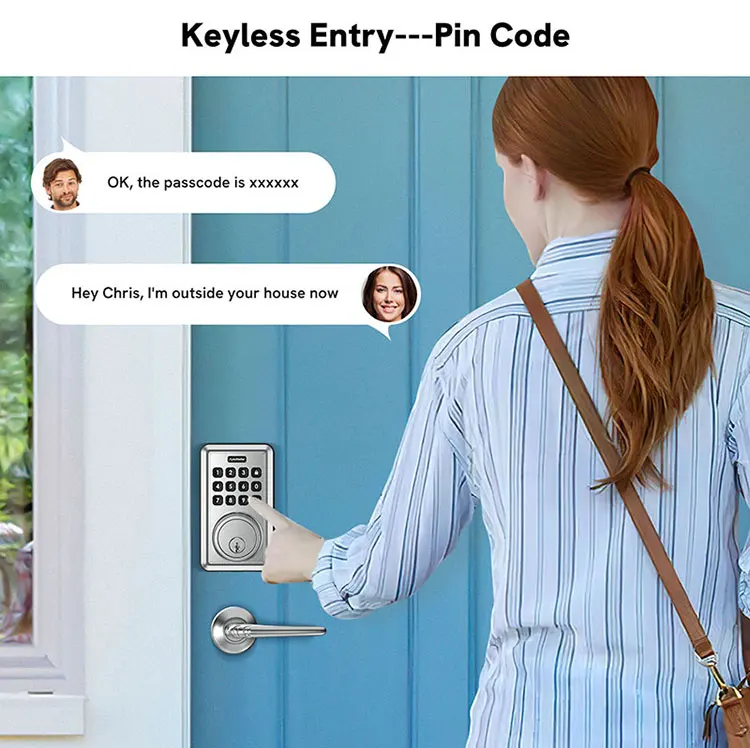 T626 Ansi Usa Waterproof Smart Lock Easy Installation Deadbolts Smart ...