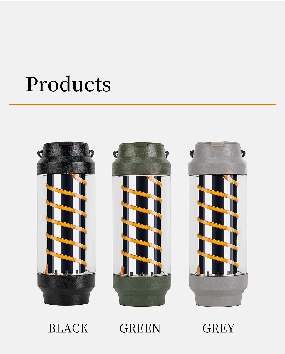 Outdoor Rechargeable LED Camping Lantern - Waterproof Tactical Camping ...