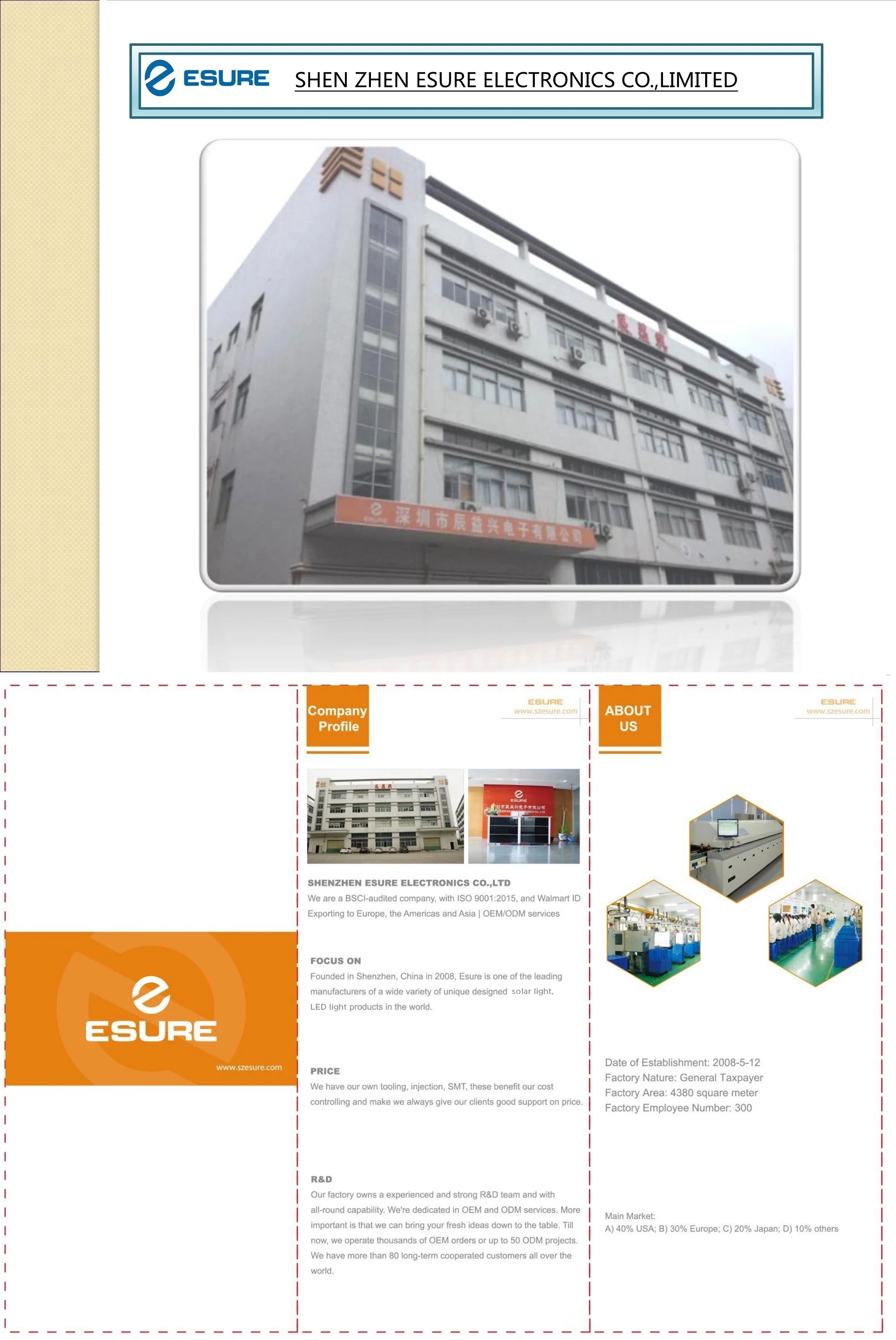 Company Overview - Shenzhen Esure Electronics Co., Ltd.