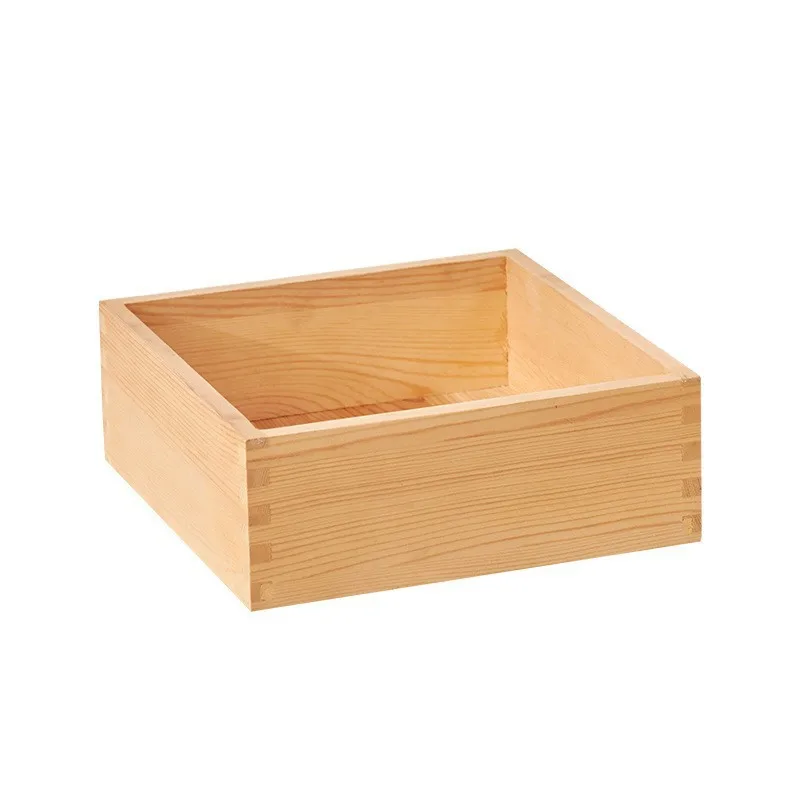 Simple Square Wooden Storage Box 1mm Dimensional Tolerance For ...