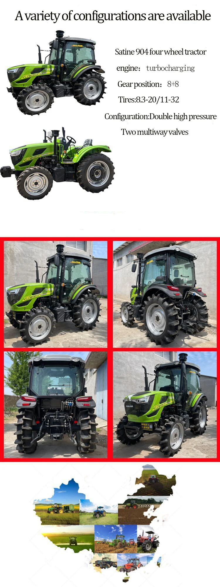 150hp Tractor - Efficient Farming Machinery Made in China