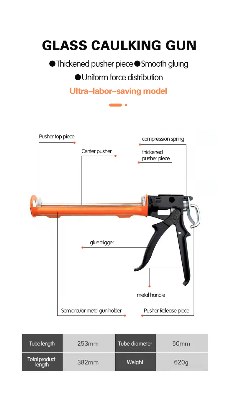 Bulk Industrial Grade Silicone Caulking Gun - Sealant Application