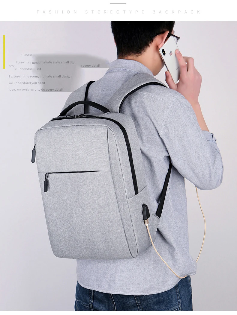 Custom Promotional Business Travel Backpack Multi-function Waterproof ...
