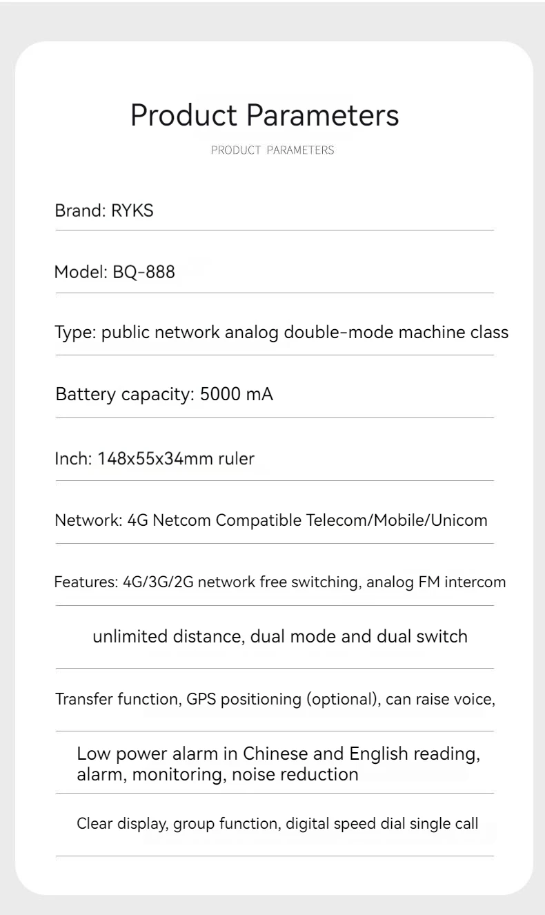 Global-intercom 4G POC and UHF Internet Two-Way Radio