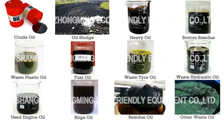 Waste Oil Used Engine Oil Pyrolysis Oil Recycled To Diesel Plant ...