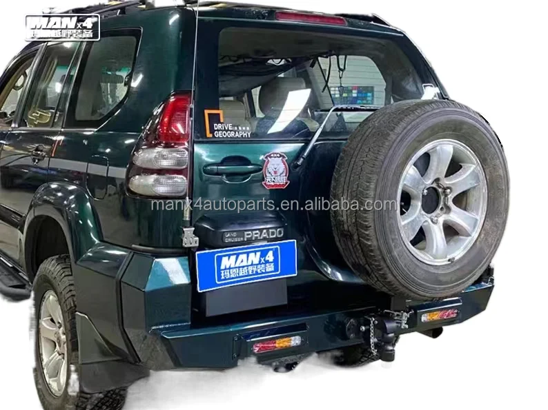 Manx4 4wd Steel Bumper Rear Bumper For Prado Lc120 - Buy Rear Bumper ...