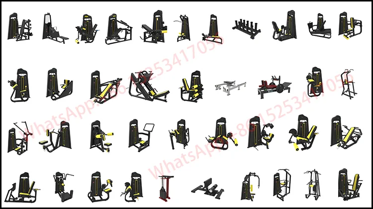 Gym Equipment Selectorized Seated Lat Pull Down Low Row Machine Combo ...