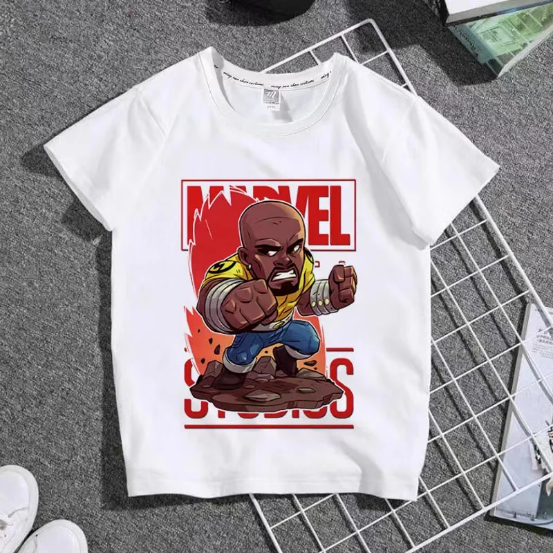 2023 Marvele Joint Q Version Short-sleeved Avengersl T-shirt Ironing ...