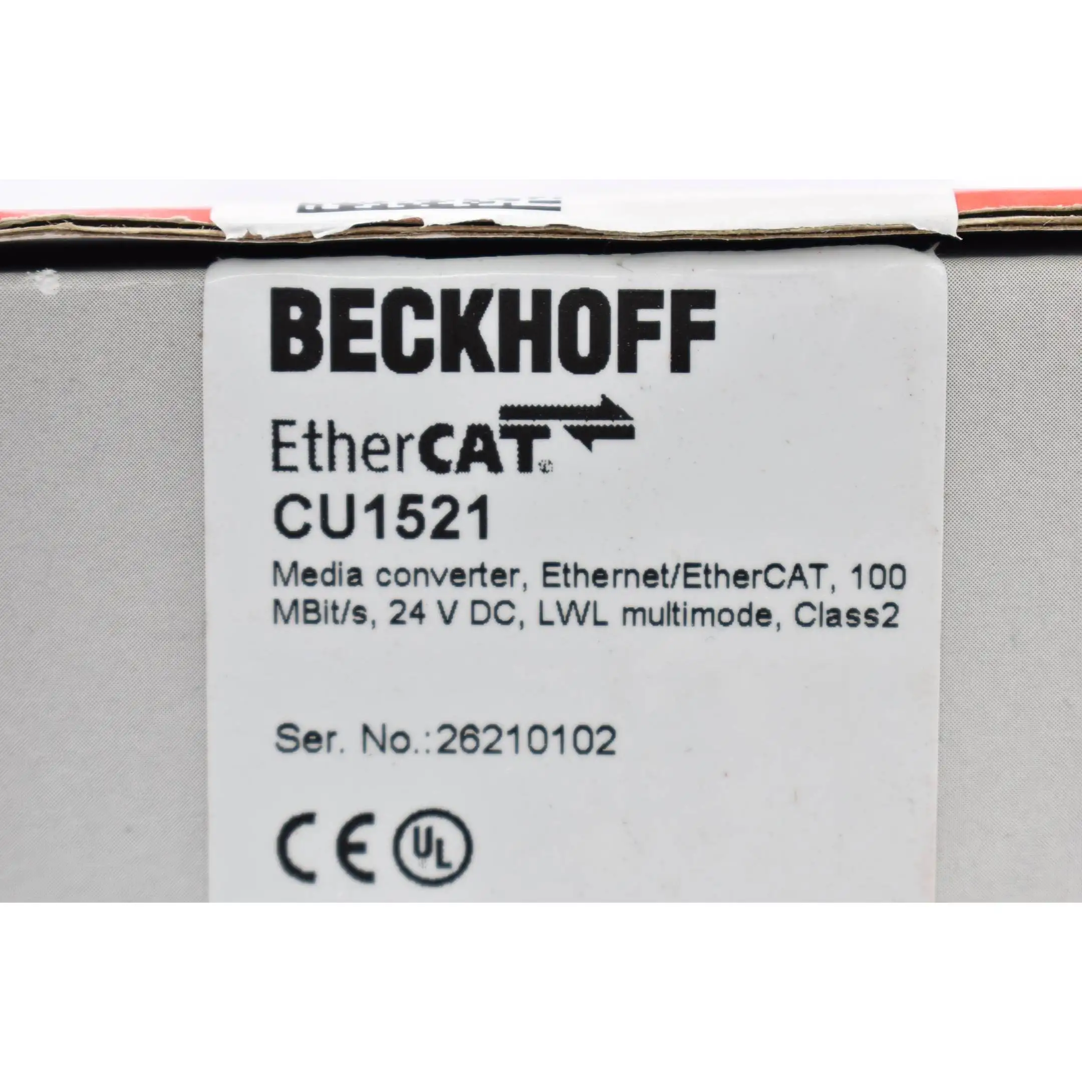 Beckhoff Cu1521 Ethernet Extender Module For Industrial Communication Odm