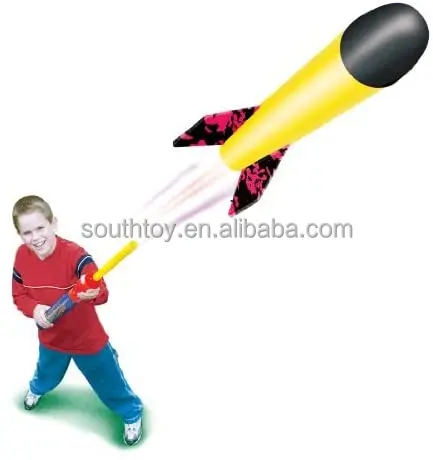 Kids Large Hand Slap Rocket Launcher Toy with Whistle