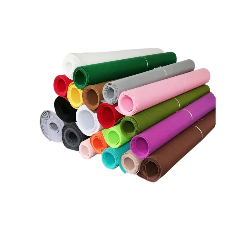 Breathable Felt Colorful Non Woven Fabric Synthetic 100% Polyester ...