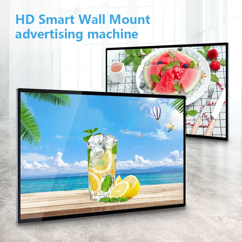 Large-size Lcd Tv Wall Of Wall-mounted Advertising Machine In Shenzhen - Buy Advertising Machine ...