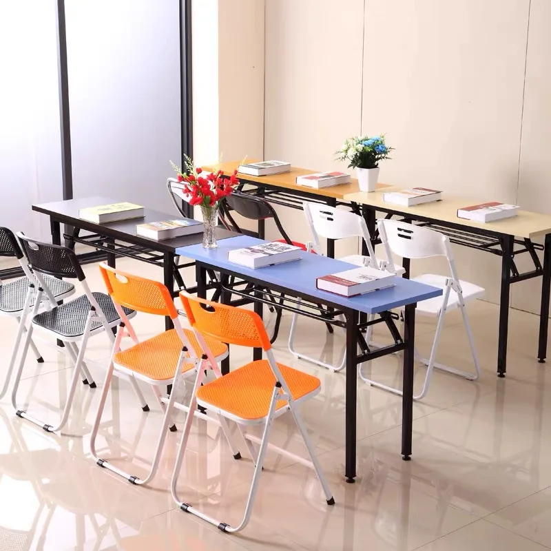 Modern Cheap Office Desk Metal Legs Folding Computer Table For Two ...
