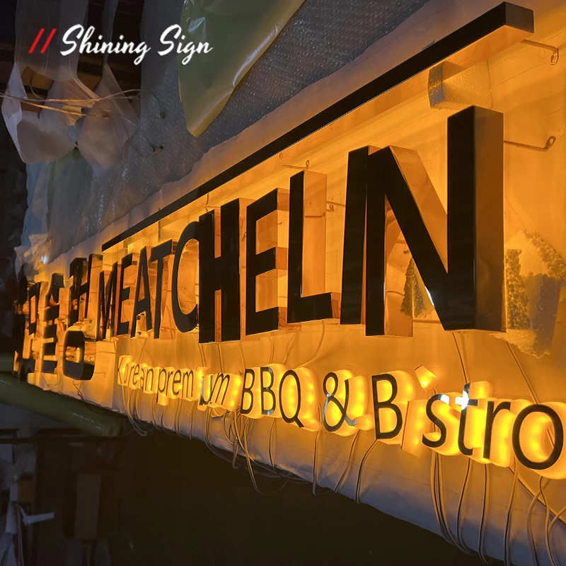 Shining Sign Factory Custom Retail Signs Metal Relief Blister 3d ...